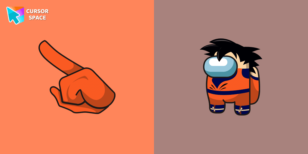 Among Us Son Goku Character Cursor - Cursor Pack | Cursor Space